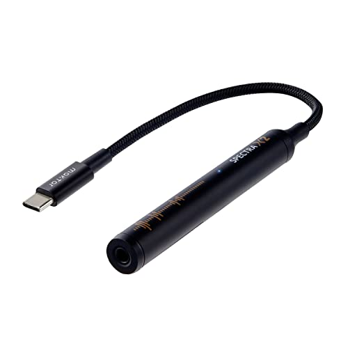 MAKTAR Spectra X2 Portable DAC/AMP [3.5mm Jack to USB-C], High Resolution Lossless 32bit / 384kHz Headphone Amplifier, Compatible with iPad, MacBook, Android, Laptop