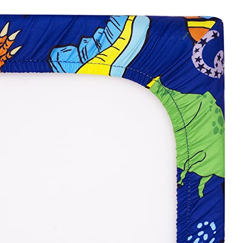 GOPHRALOVE Bassinet Sheets for Baby Boys Toddler 2 Pack Soft Plaid Bassinet Fitted Sheets for Universal Sheet for Rectangle Oval Hourglass 32 x 16 Bassinet Mattress (Dinosaur)