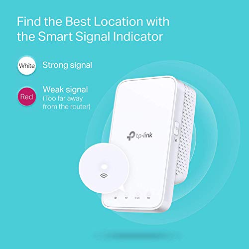 TP-Link | AC1200 WiFi Range Extender | Up to 1200Mbps | WiFi Extender, Repeater, WiFi Signal Booster | One Mesh | Easy Set-Up | Compact Designed Internet Booster (RE300) (Renewed)