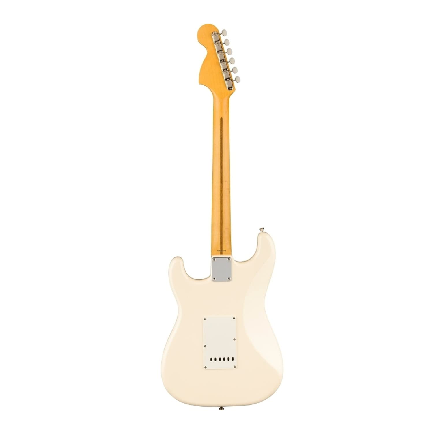 Fender JV Modified 60s Stratocaster Electric Guitar, with 2-Year Warranty, Olympic White, Maple Fingerboard