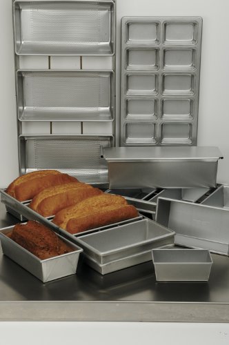 FOCUS FOODSERVICE 4 Strap 8-1/2 by 4-1/2-Inch Bread Pan Set