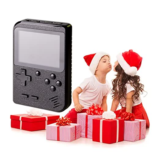 Retro Mini Game Machine,Handheld Game Console with 400 Classical FC Games 2.8-Inch Color Screen Support for TV Output , Gift Birthday for Kids, Adults(GameBlack-400)