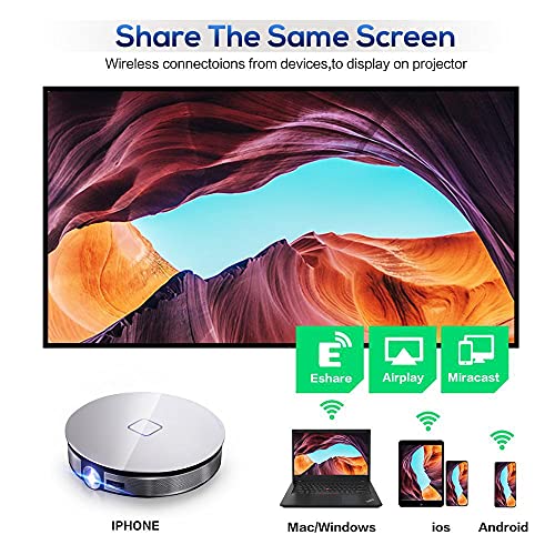 DOUBAO Portable DLP MINI Projector 12000mAh Battery 1280x720P Android -compatible Support 1080P 4K
