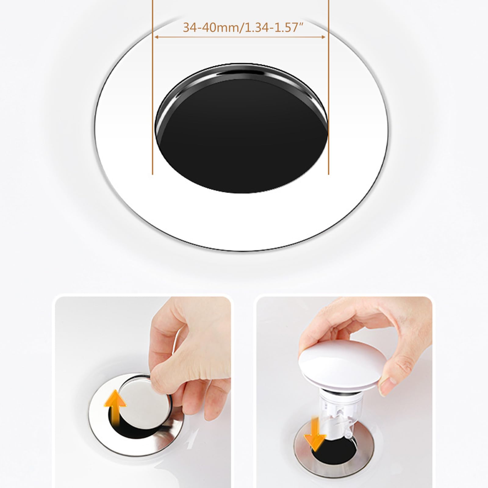 HUIFACAI Professional Shower Drain Hair Catchers Bathtub Stopper Bathroom Sink Stopper Drain Plug Suiatble for Bathroon Kitchen Bathtub Stopper