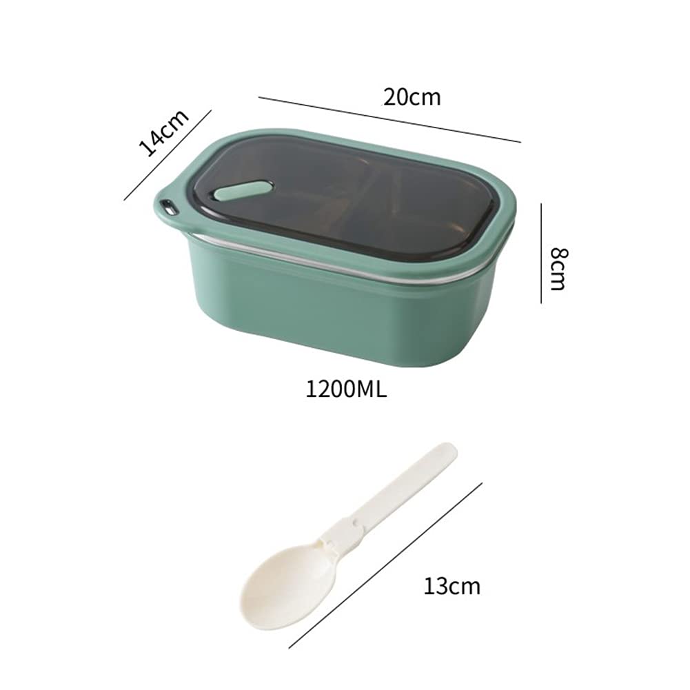 Gigicloud Stainless Steel Bento Box, Portable Lunch Box For Adult Stainless Steel Compartment Sealed Food Storage Containers