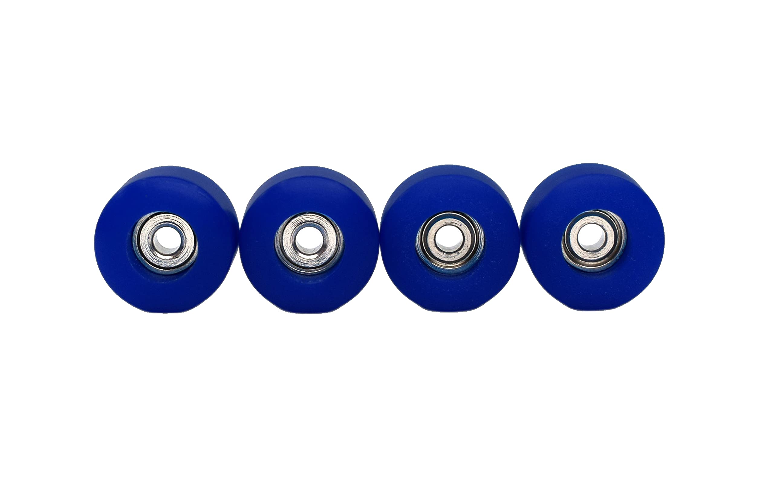Teak Tuning Apex 71D Urethane Fingerboard Wheels, New Street Shape, 7.7mm Diameter, Ultra Spin Bearings - Made in The USA - Cobalt Blue Colorway