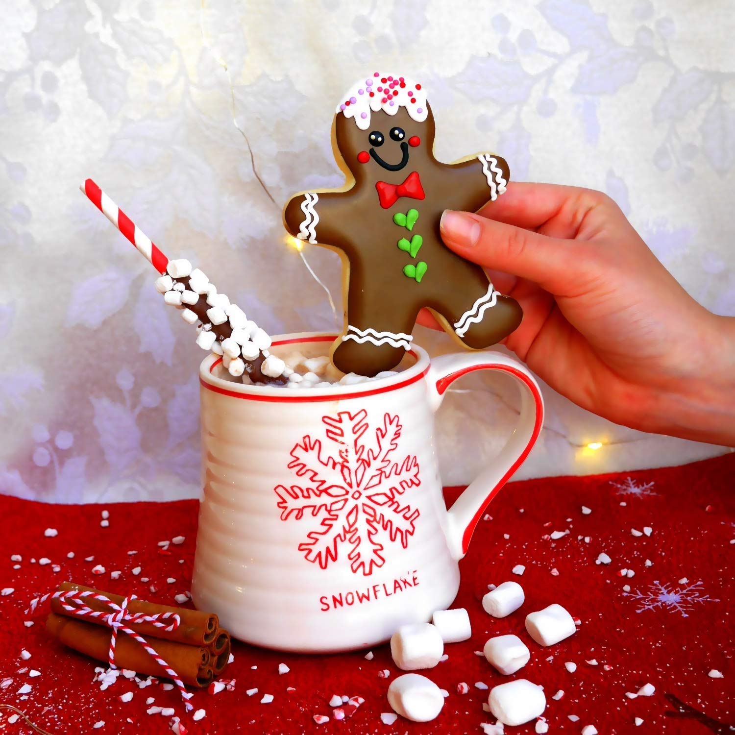Gingerbread Man Cookie Cutter Set (Gingerbread Man 3 Piece), Premium Food-Grade Stainless Steel, Dishwasher Safe