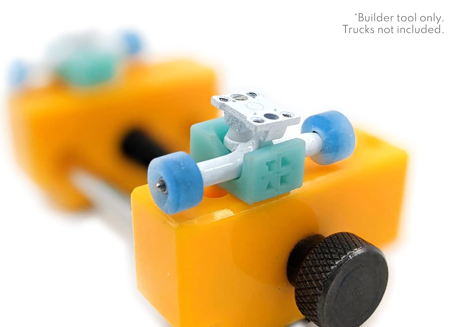 Teak Tuning Fingerboard Complete Builder Vise Tool - for Easy Truck Mounting & Tuning Adjustments - Zen Yellow Colorway