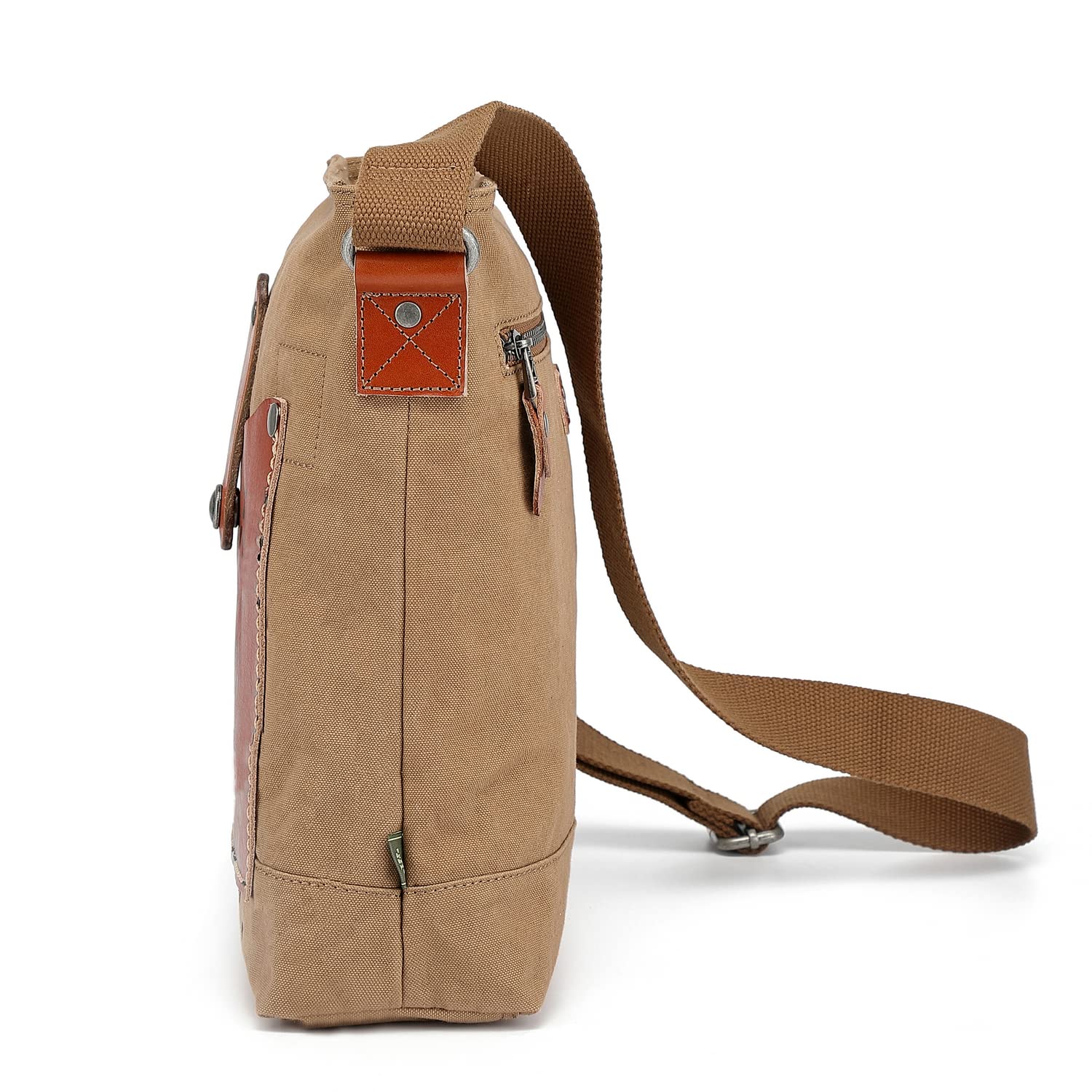 TSD Brand Super Horse Canvas Crossbody Bag