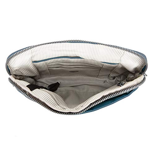Travelon Women's Anti-Theft Tailored Convertible Crossbody Clutch, Peacock, One Size