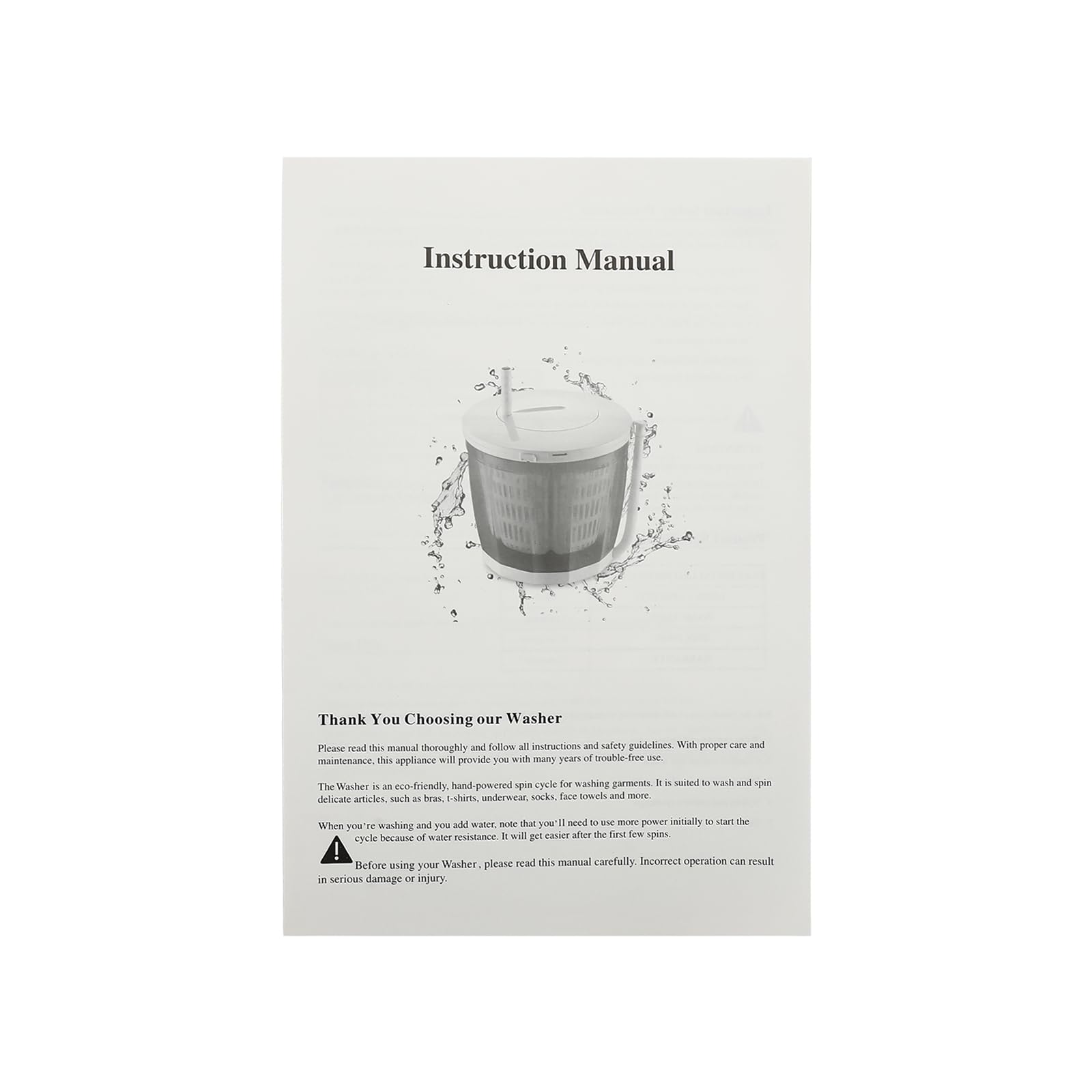 Mini Portable Washing Machine, 2 in 1 Manual Non-Electric Washing Machine, Portable Clothes Spin Dryer, Mini Traveling Outdoor Washing Machine, Compact Washer Spin Dryer (Washer and Dryer (Gery))