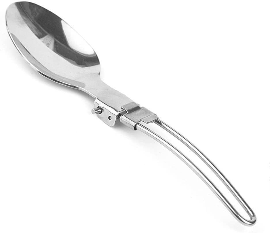 Folding Spoon Fork Knife Set Portable 3 in 1 Folding Dinner Flatware Utensils Stainless Steel Perfect for Camping Picnic Travel Hiking Backpacking