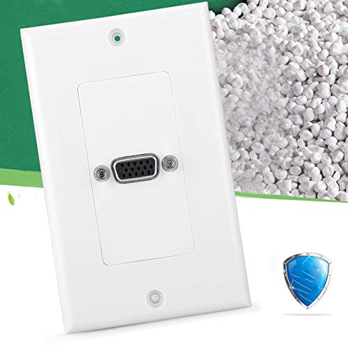Jeanoko Socket, Easy Connection Video Socket ABS Flame Retardant Material for Engineering Wiring