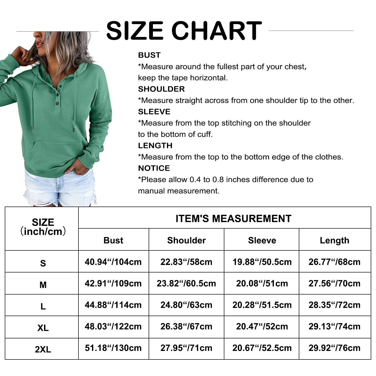 Davenil Womens Hoodies Sweatshirts Casual Long Sleeve Button Up Pullover Drawstring Loose Tops with Pockets Pink Size L