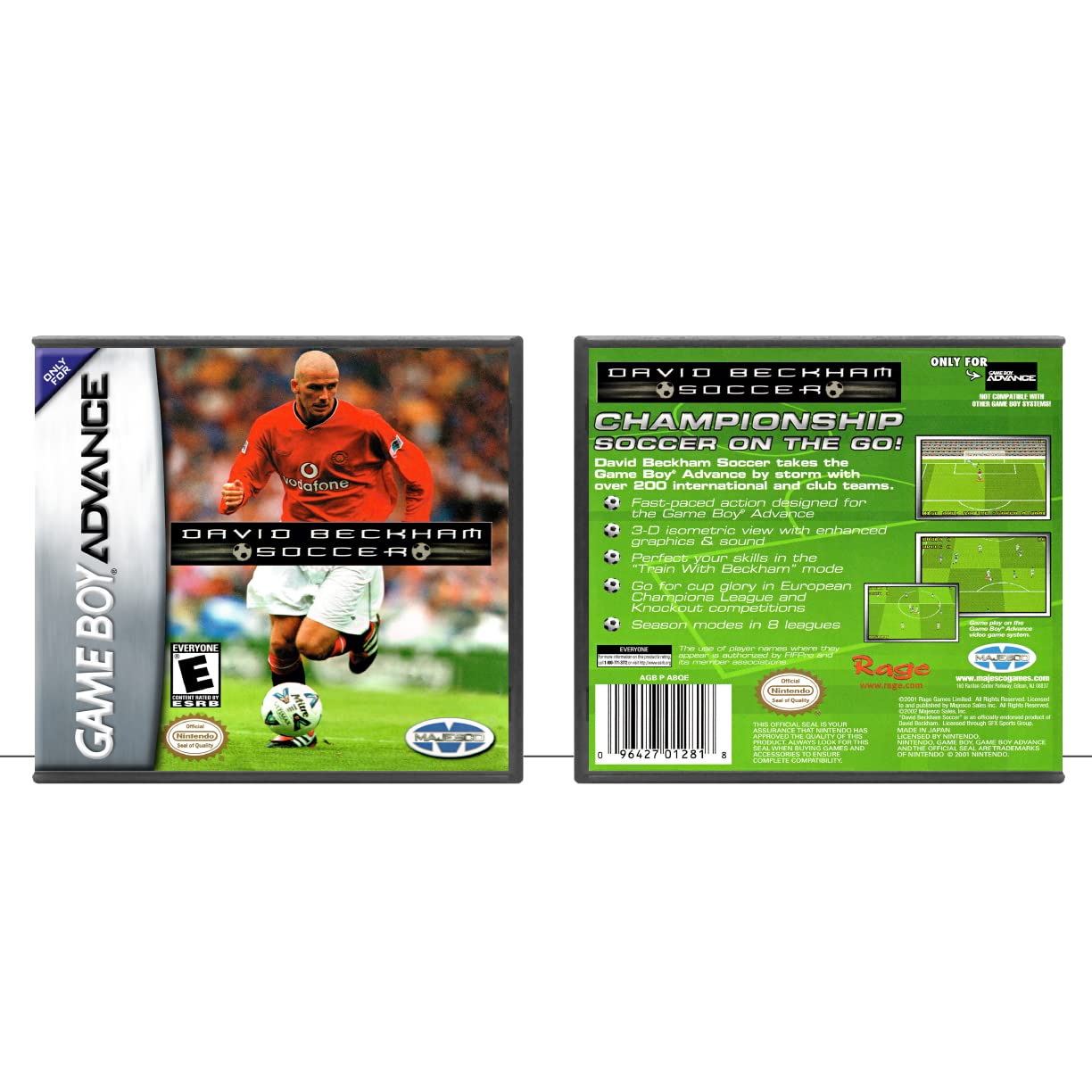 David Beckham Soccer | (GBA) Game Boy Advance - Game Case Only - No Game
