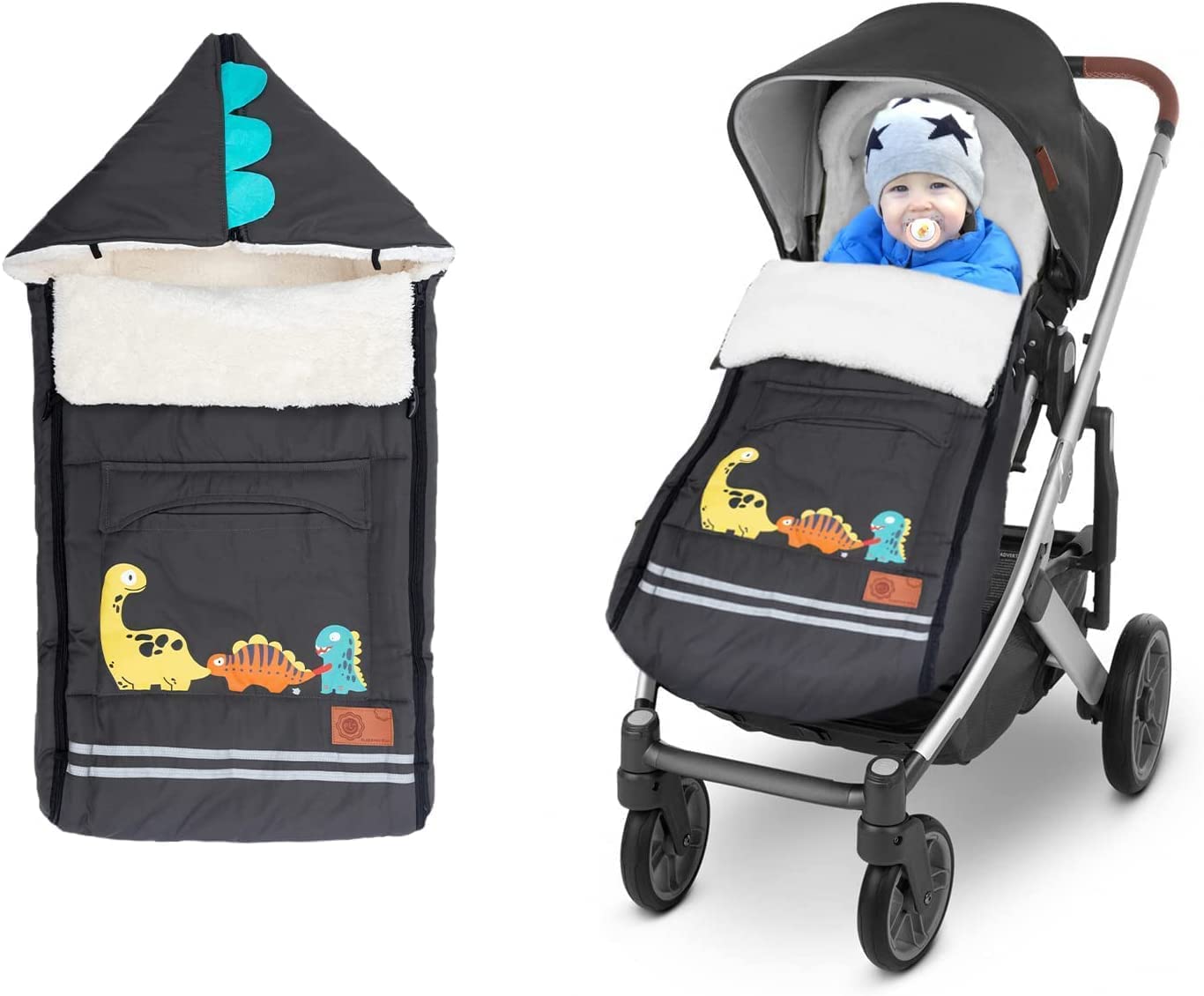 Jomifin Baby Stroller Bunting Bags with Fleece Lined Baby Car Seat Cover