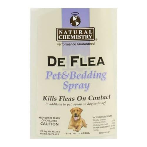 Natural Chemistry De Flea Pet and Petting Spray - 16.9 fl oz