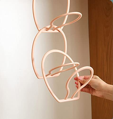 Ubrand Faye Butler 6-Hook Ring Loops, Over-Door Hanger, Hat Rack Organizer/Baseball Cap Holder/Door+Wall Storage Organizer for Hat,Scarf, Bag, Caps, Towel, Clothes (White)