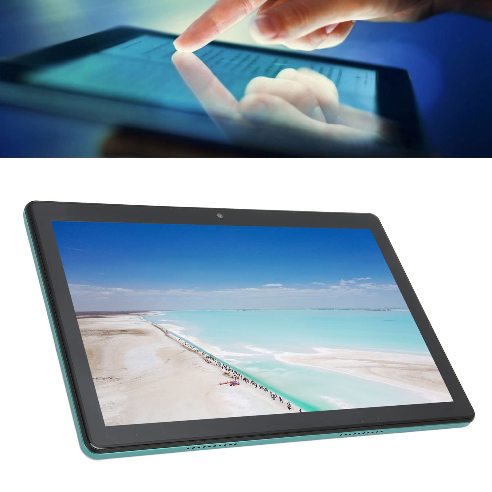 Hilitand 10.1in Tablet for, 3GB RAM 64GB ROM 5MP 8MP Dual Camera 5000mAh Tablet PC Supports 5G Dual Frequency WiFi, BT, GPS, Storage Expansion