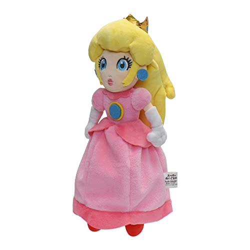 RGVV Super All Star Collection Princess Peach Plush Multicolor Pink Skirt Yellow Hair and Crown 10.6β