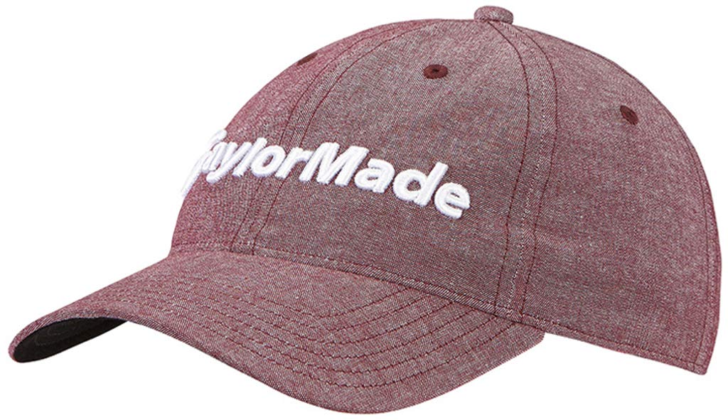 TaylorMade Golf 2018 Men's Lifestyle Tradition Lite Heather Hat, Heather Cardinal, One Size