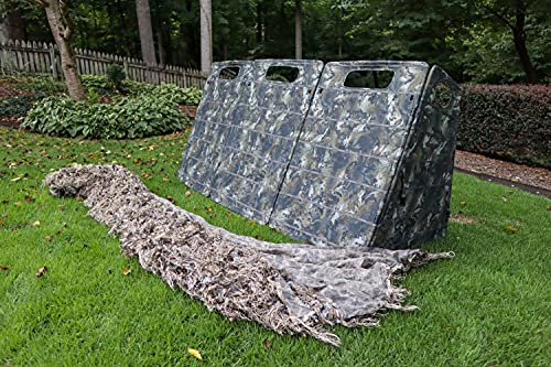 North Mountain Gear Camoflage Netting for Hunting Blinds (Wetland Grass 6FT x 4.5FT)