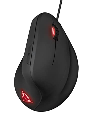 Trust Gaming GXT 144 Rexx Vertical Ergonomic Gaming Mouse, 250-10,000 DPI, 6 Buttons, Black