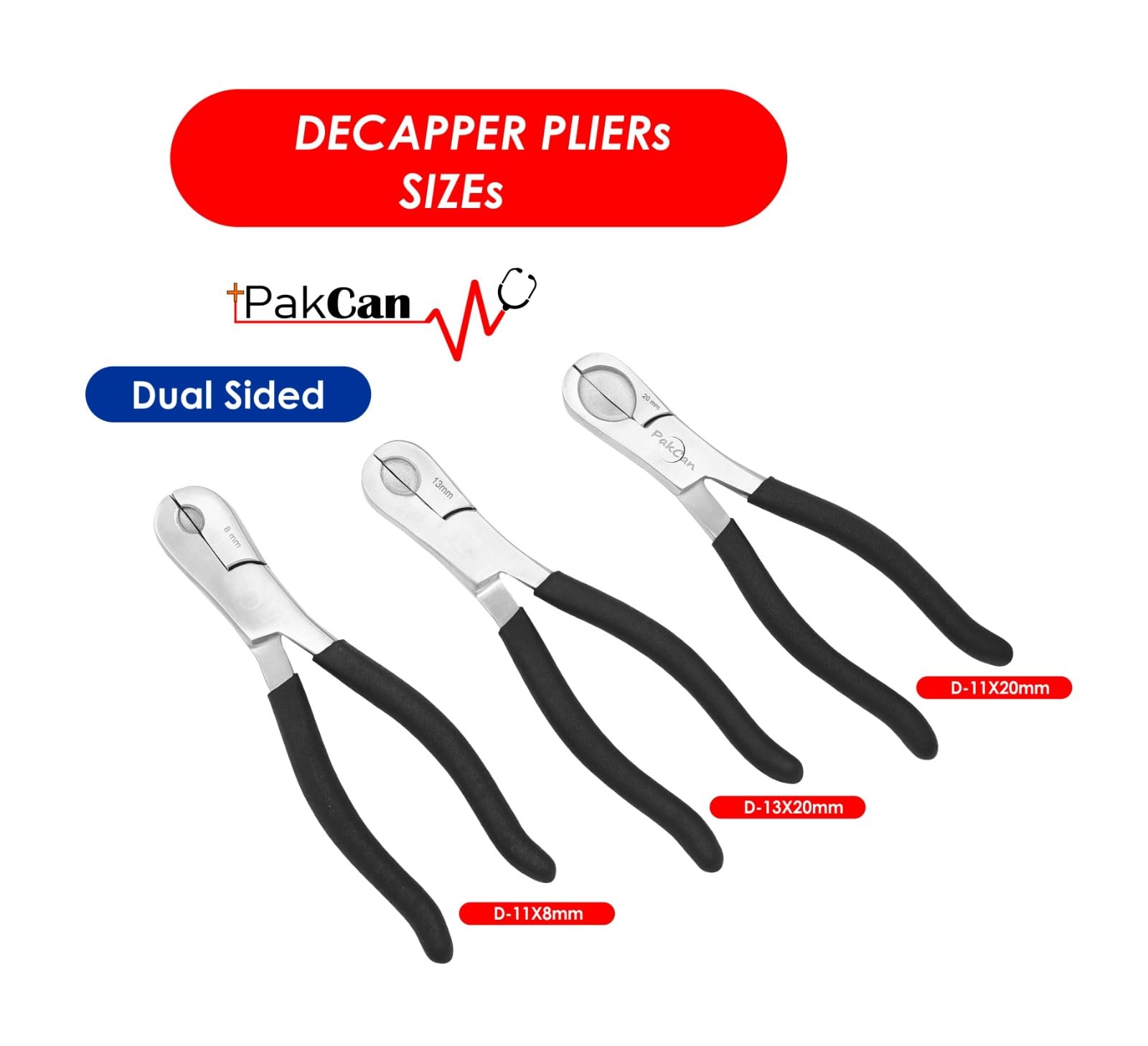 PakCan Dual Action Vial Decapper for 8mm and 11mm Vials