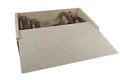 Twelve Bottle Wine Box with Slide Top