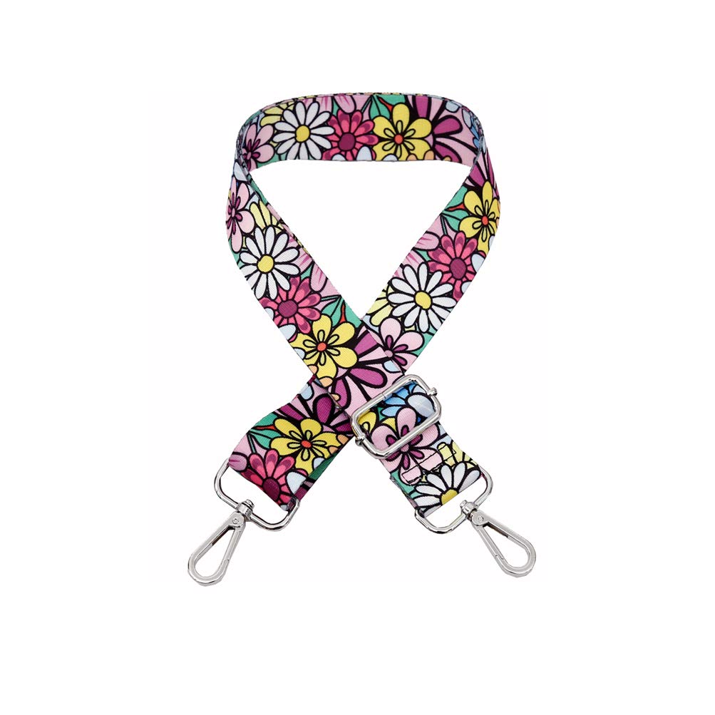 UMILY 3.8cm Wide purse straps replacement crossbody Strap Adjustable Multicolor Handbag Shoulder Bag Strap 80-130cm