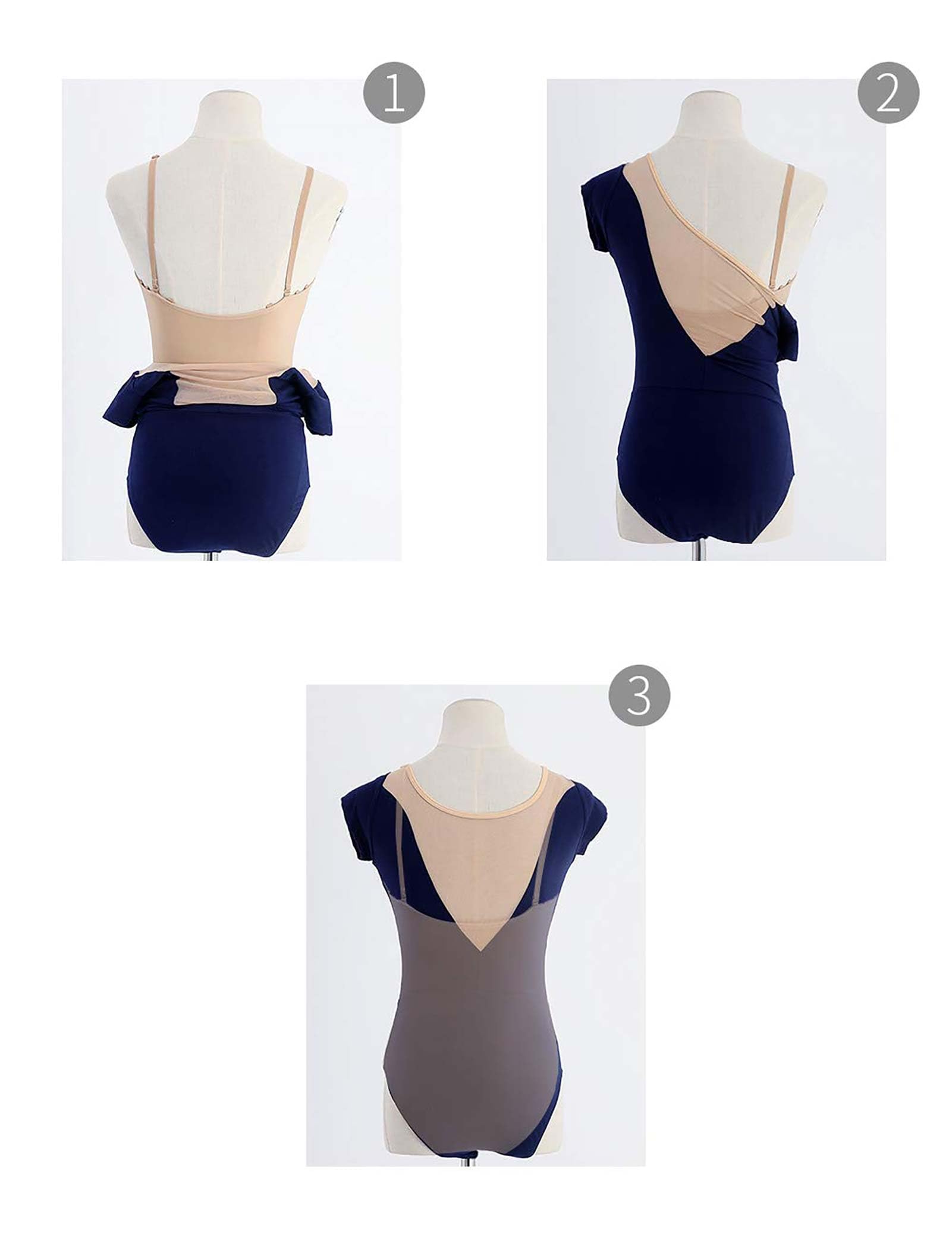 Daydance Girls Nude Leotards Seamless Dance Undergarment for Ballet, Gymnastics with Adjustable