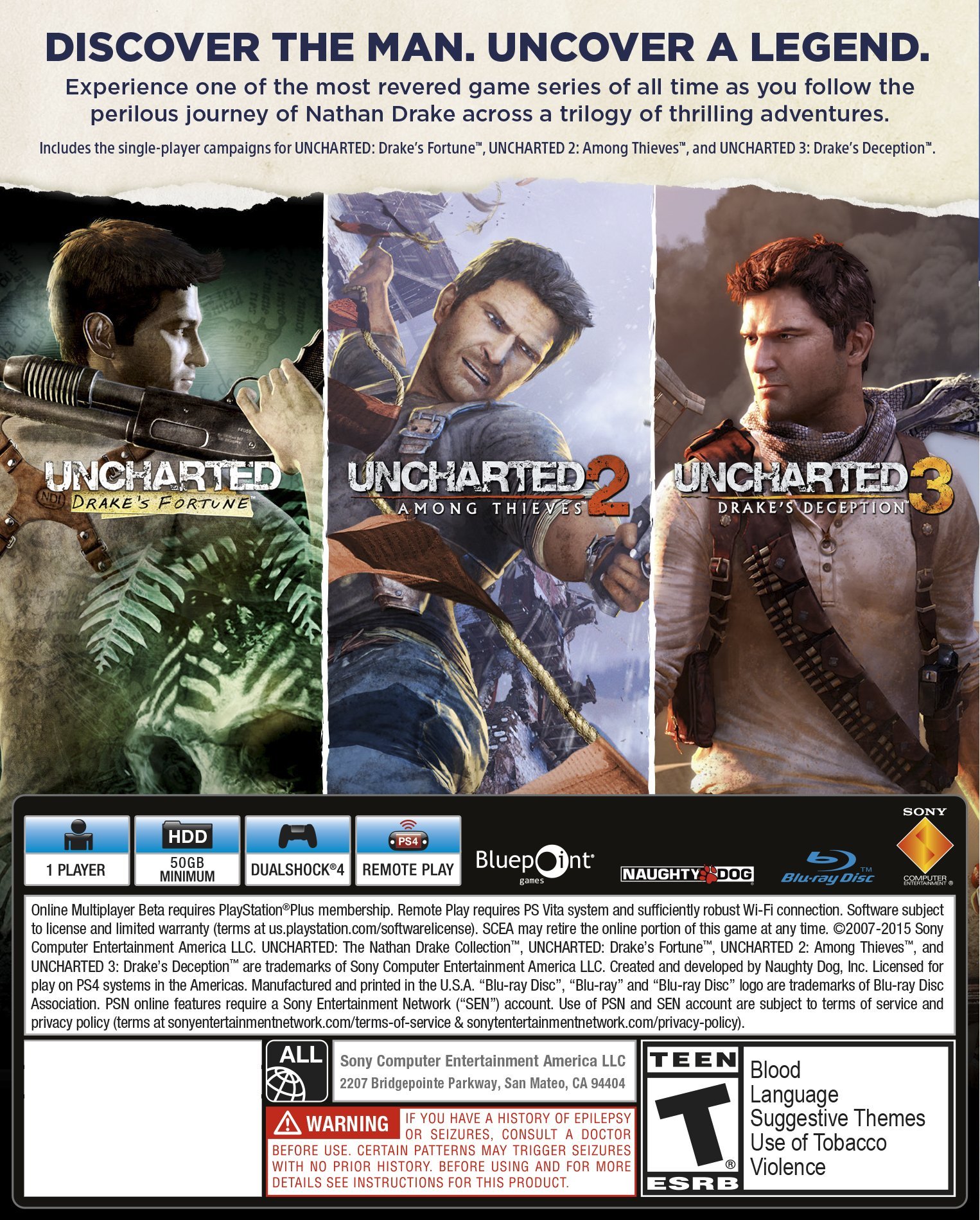 UNCHARTED: The Nathan Drake Collection - PlayStation 4 (Renewed)