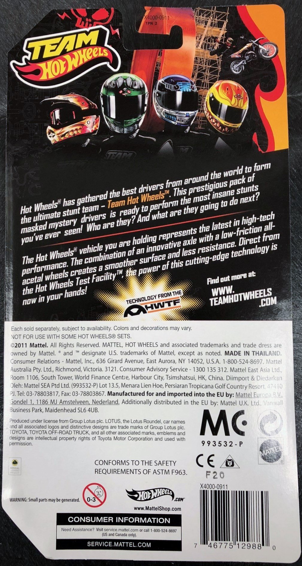 Team Hot Wheels Vehicle 4-Pack