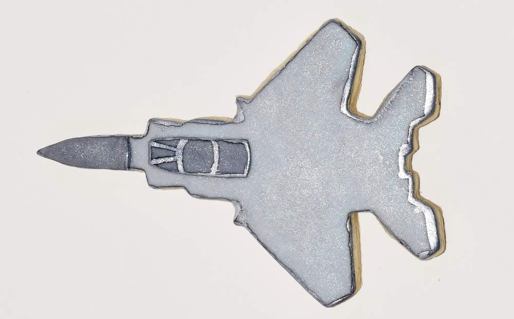 Jet Fighter 4.75 Inch Cookie Cutter from The Cookie Cutter Shop – Tin Plated Steel Cookie Cutter