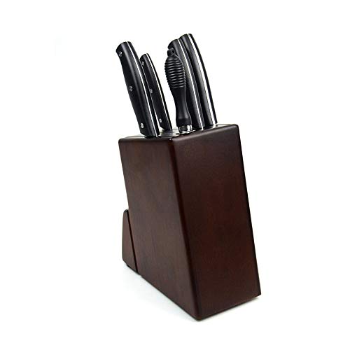 JHHDP Walnut Knife Holder, Kitchen Knife Holder, Home Storage Rack, Knife Holder, Kitchen Supplies, Solid Wood Knife Holder
