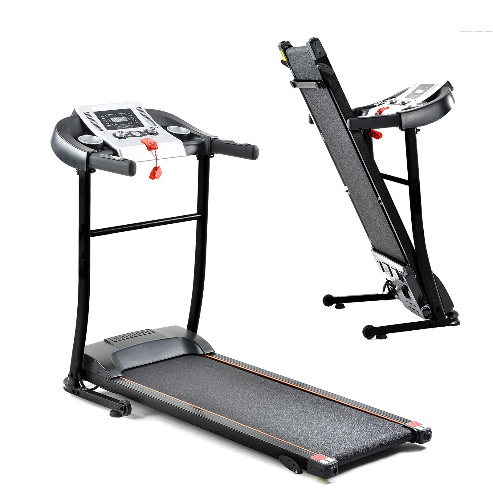 Foldable Treadmill with Incline Electric Treadmill Bike Foldable Treadmills for Running Fitness Motorized Running Indoor Exercise Workout