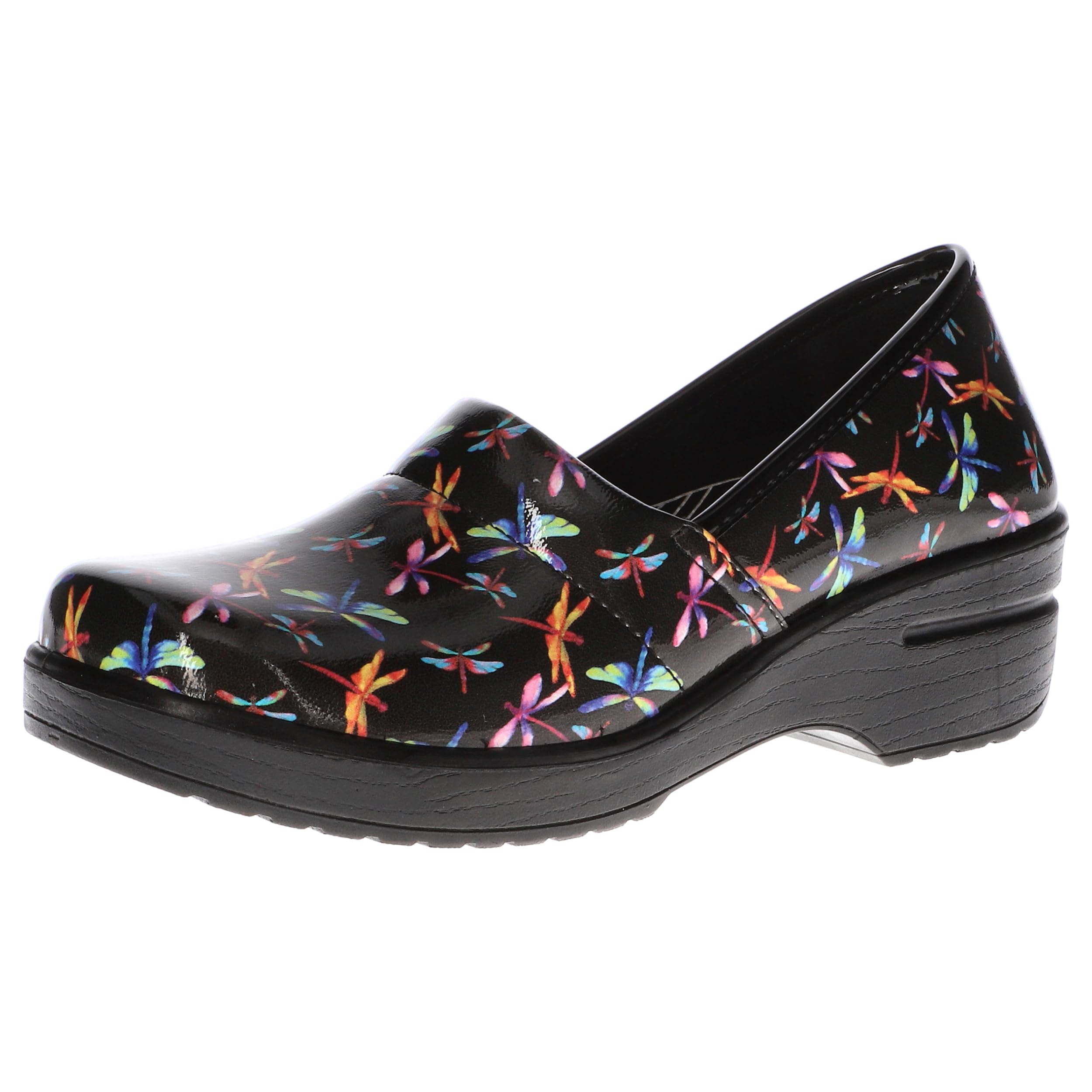 Easy Works Women's Laurie Clog, Dragonfly Patent, 8