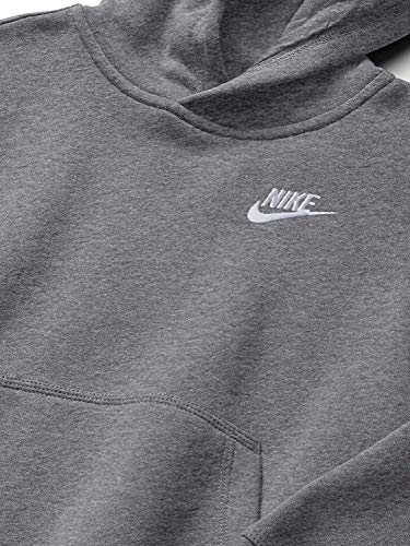 Nike Baby Boy's Club Fleece Pullover Hoodie (Toddler) Carbon Heather 2T (Toddler)