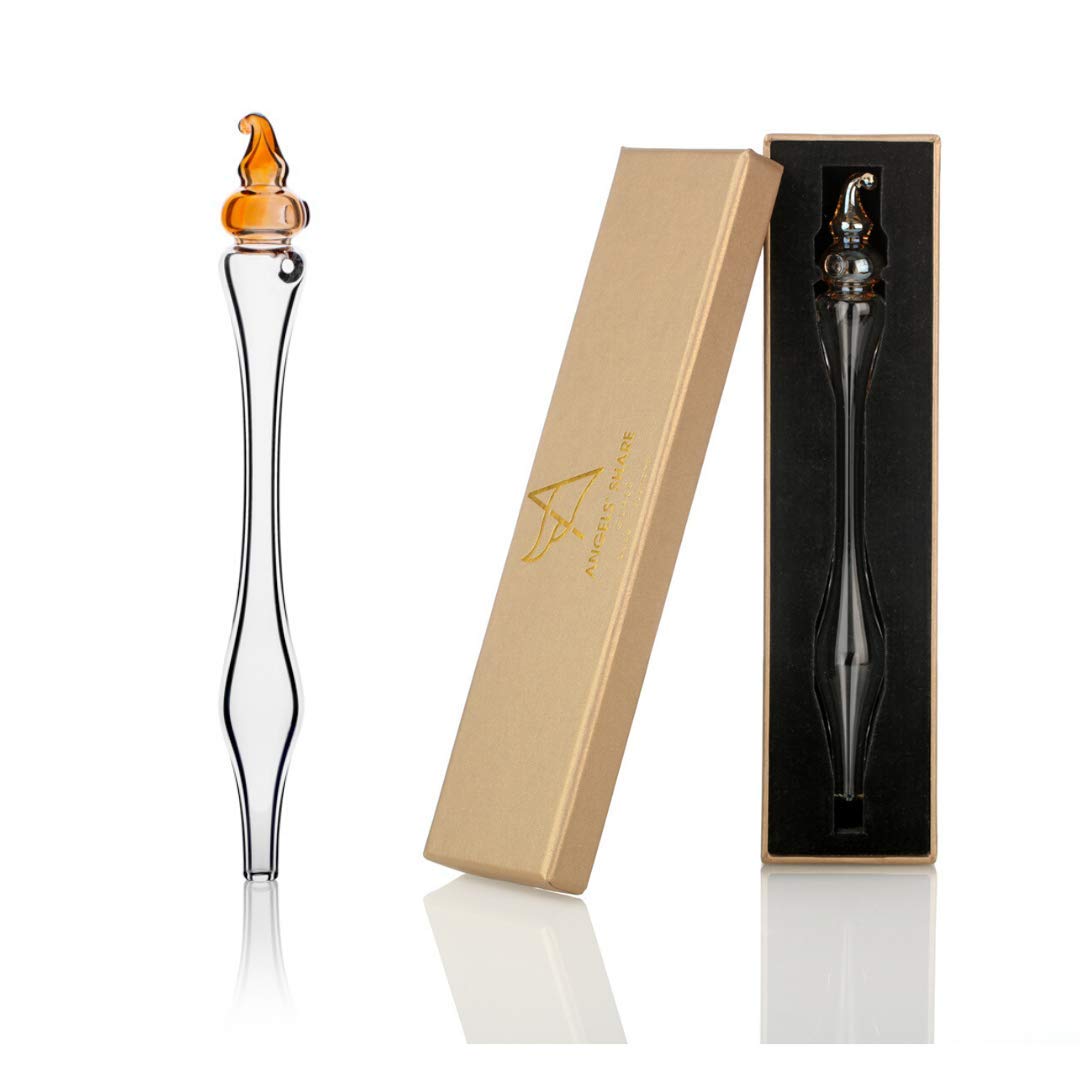 Glass Whiskey Water Dropper with a Pot Still Top, Hand Made in Scotland - Glass Whisky Water Pipette for Scotch, Whiskey, Bourbon and Rye - Whiskey Gift, Whiskey Bar Accessories by Angels' Share Glass
