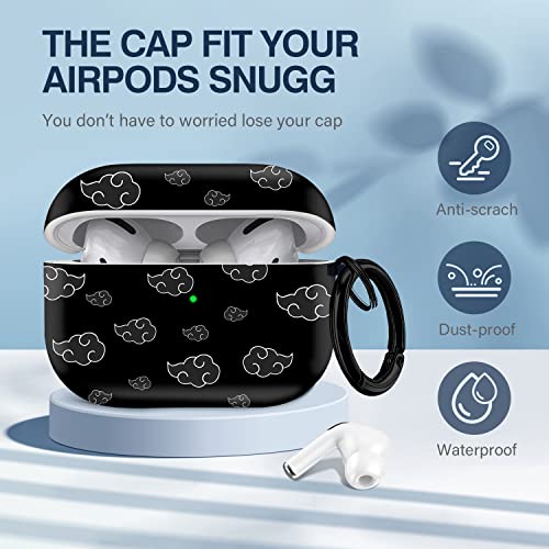 Maxjoy for Airpods Pro 2nd Generation Case, Cartoon Cute Anime Design Series Apple Airpod pro 2 Case Cover for Airpods Pro 2 Generation 2022 for Men Women, Anime White Cloud Lanyard