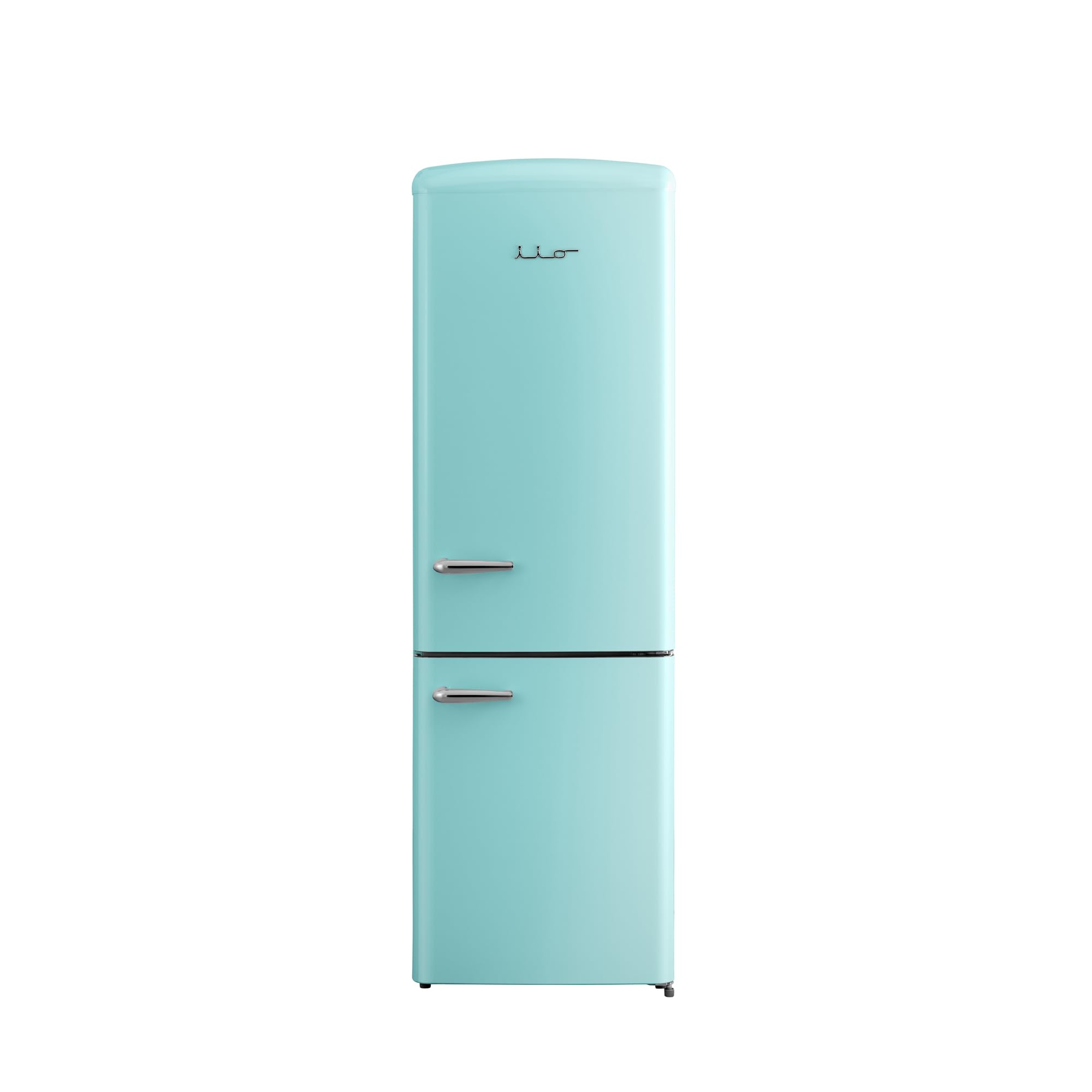 iio RR2 12 cu. ft. Retro Refrigerator Full Size Fridge/Bottom Freezer, Frost Free, LED Light, Multiflow 360°, Small Mini Ice Cube Tray, 1 Fruit slot, Dorm Office Quiet Compressor (Rose Pink)