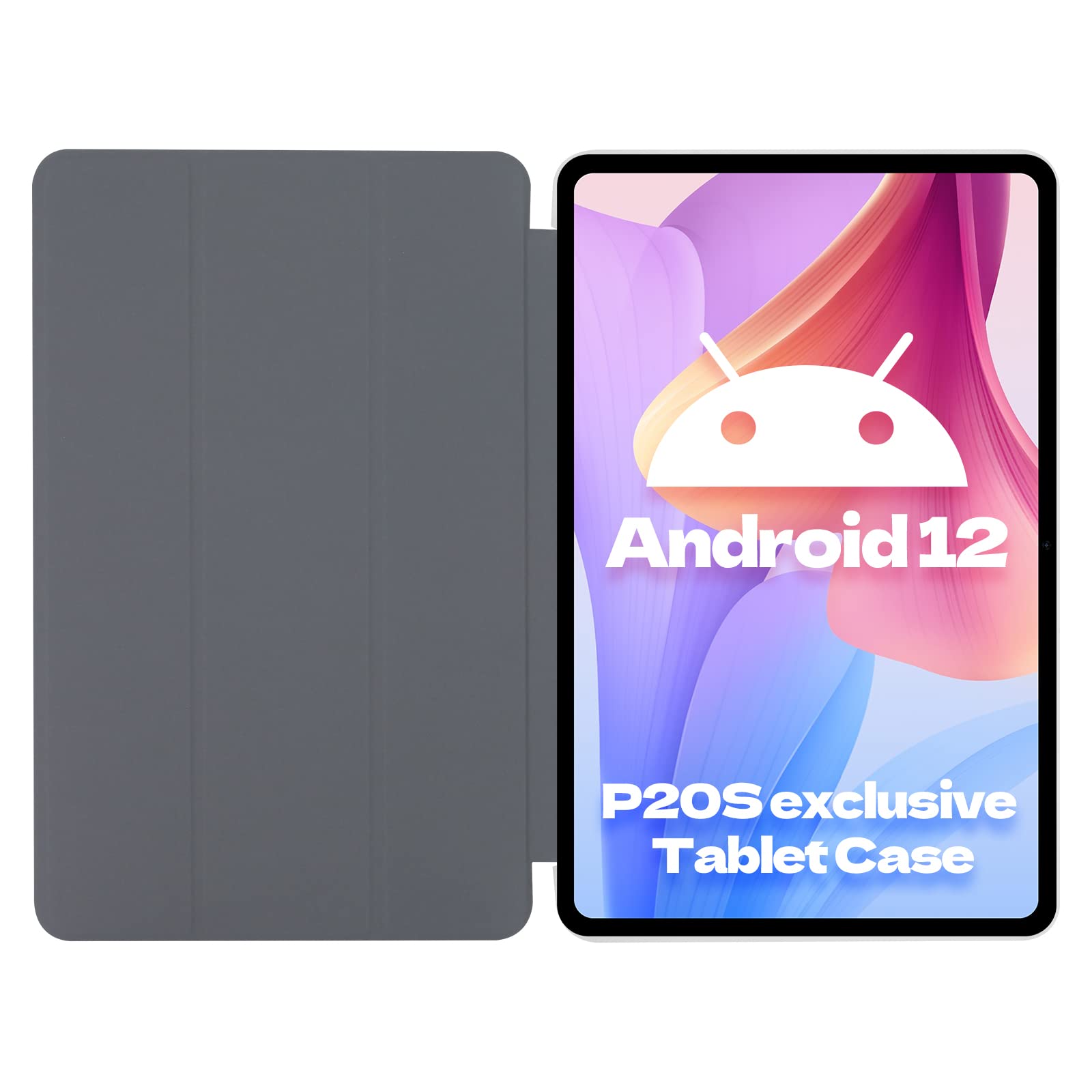 TECLAST Protective Cover Case for 10.1/10 Inch P20S Tablet, PU Leather Fold Stand Flip Case