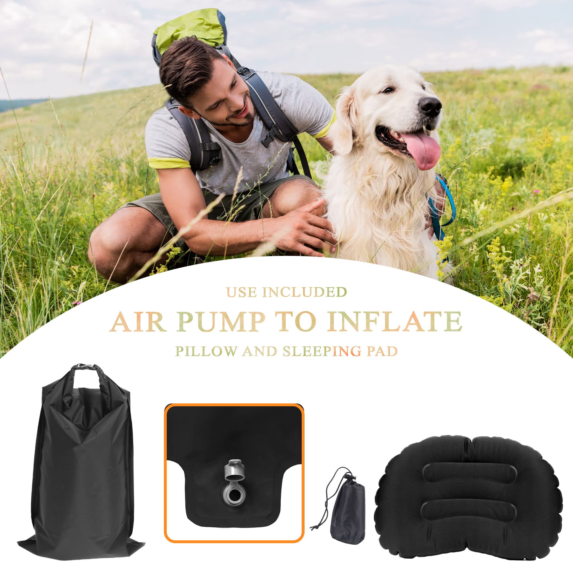 Eat on Warfarin Sleeping Bag with Pillow System - 700 Fill - Camping Sleeping Bag Kit - Sleeping Bag for Adults Great Mummy Bag for Indoors or Outdoors - Comes with Dry Bag & Stuff Sacks - Orange