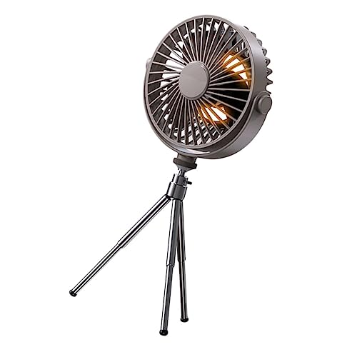 UKCOCO 1 Set Fan Small Fan Vintage Table Fan Table Stand Fan Rechargeable Fan Small Battery Fan Small Portable Fan Office Table Fan Table Cooling Fan Lovely Desk Fan Plastic Grey Office