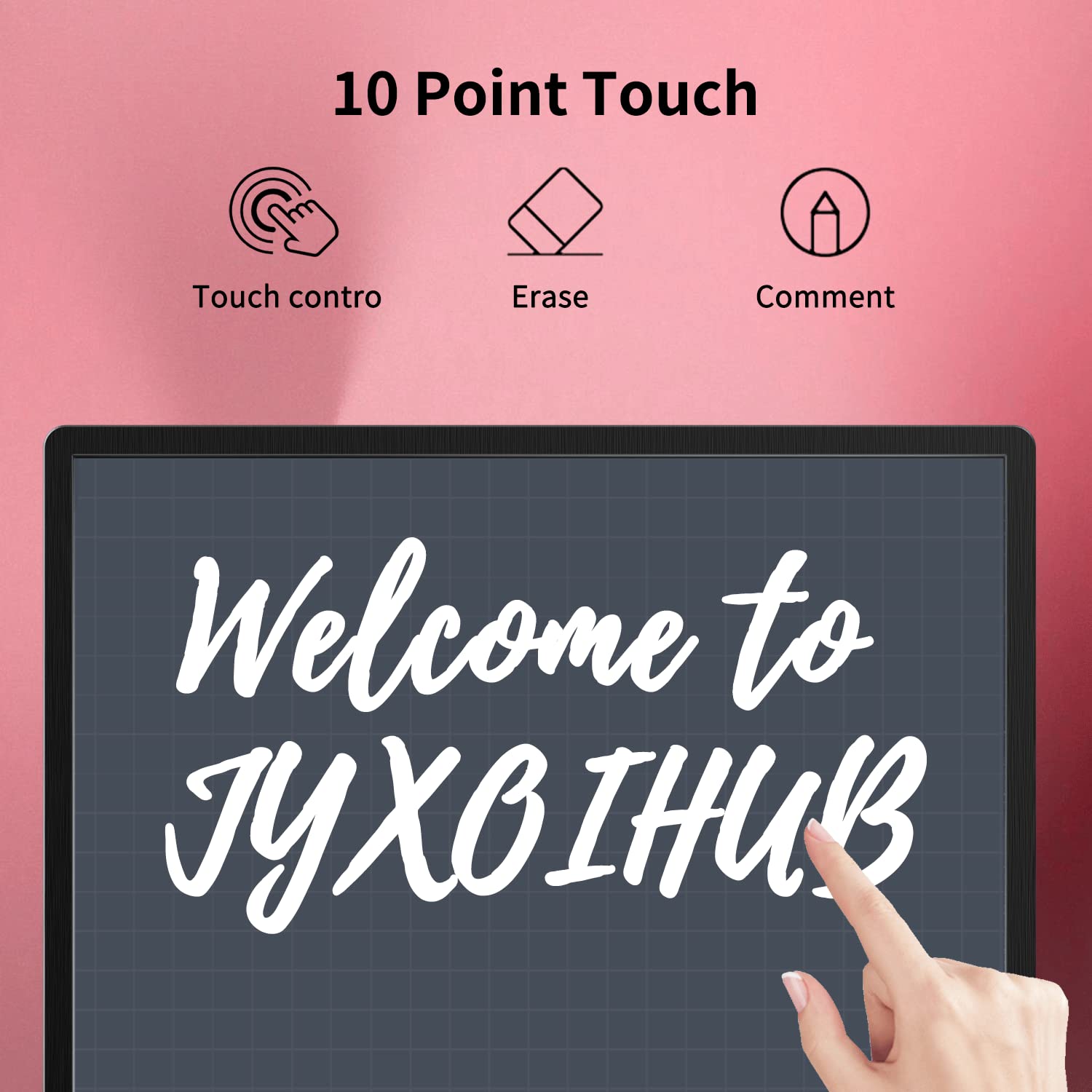 JYXOIHUB,43 Inch Live Streaming Equipment Smart Digital Whiteboard All-in-one USB Screen Mirroring from Android and iOS for YouTube TikTok Facebook Instagram, etc Live Streaming(Board Only)