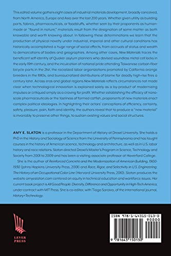 New Materials: Towards a History of Consistency