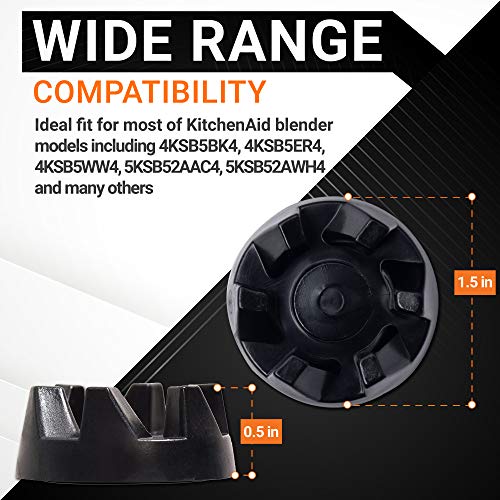 Ultra Durable 9704230 Blender Drive Coupler with Spanner Kit Replacement Parts by BlueStars - Easy to Install - Exact Fit for KitchenAid KSB5WH KSB5 KSB3 Blenders - Replaces WP9704230VP WP9704230 PS11746921