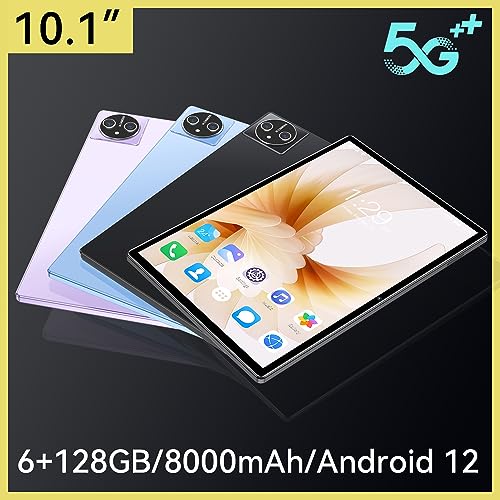 deriny X15 10 inch Android Tablet,1080p Full HD,Long Lasting Battery,Dual Camera,6GB RAM 128GB ROM,Dual SIM,WiFi,GPS,Bluetooth,Fire HD Kids Tablet,Widely Compatible with App(Blue)