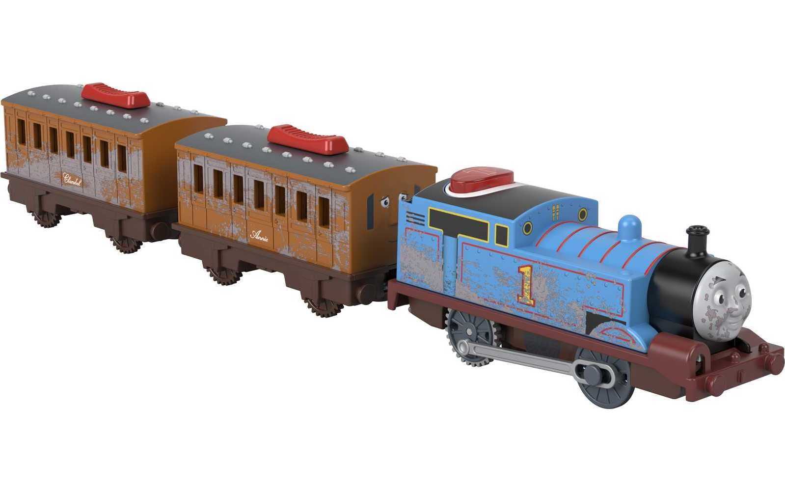 Thomas & Friends Motorized Toy Train Talking Thomas Engine with Sounds Phrases & Passenger Cars for Preschool Pretend Play Kids Ages 3+ Years