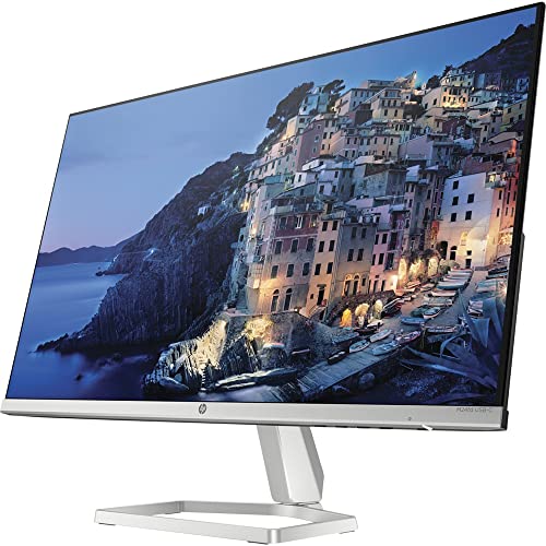 HP M24fd 23.8" Full HD 1080p 16:9 FreeSync IPS Monitor, Silver and Black Bundle with Elite Suite 18 Software + 1 Year Protection Warranty